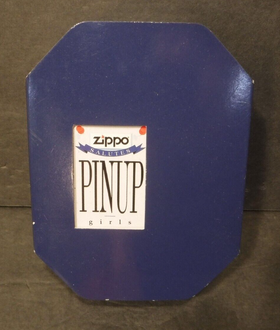 Vtg. NOS 1996 Zippo Lighter Salutes Pinup Girls Joan W/Tin Case Limited ...