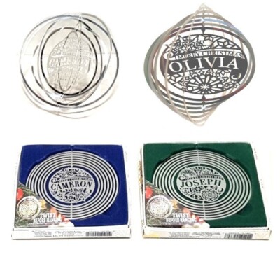 'Connor' Christmas Tree Spinner Personalised Name Bauble Decoration ...