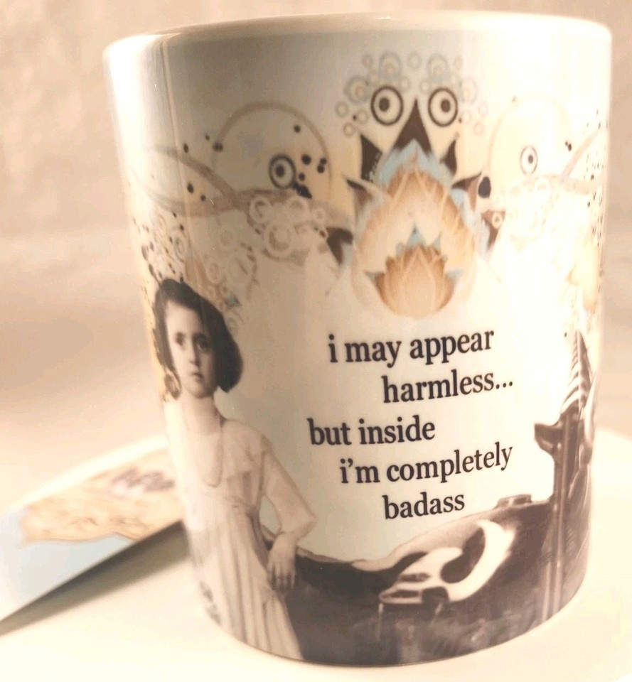 Erin Smith Art Ceramic Coffee Mug 11oz White Holy Crap "I May Appear ...