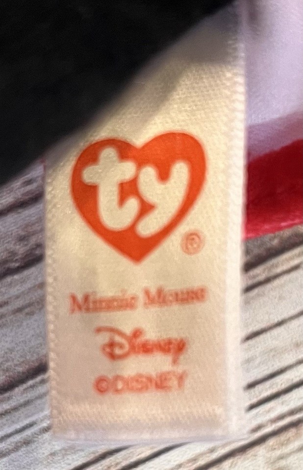 TY Beanie Babies Disney Mickey & Minnie Mouse Plush Pair Stuffed 7 1/2 ...