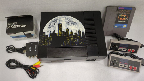 NES Nintendo Custom Hand Painted Console Batman The Video Game Bundle ...