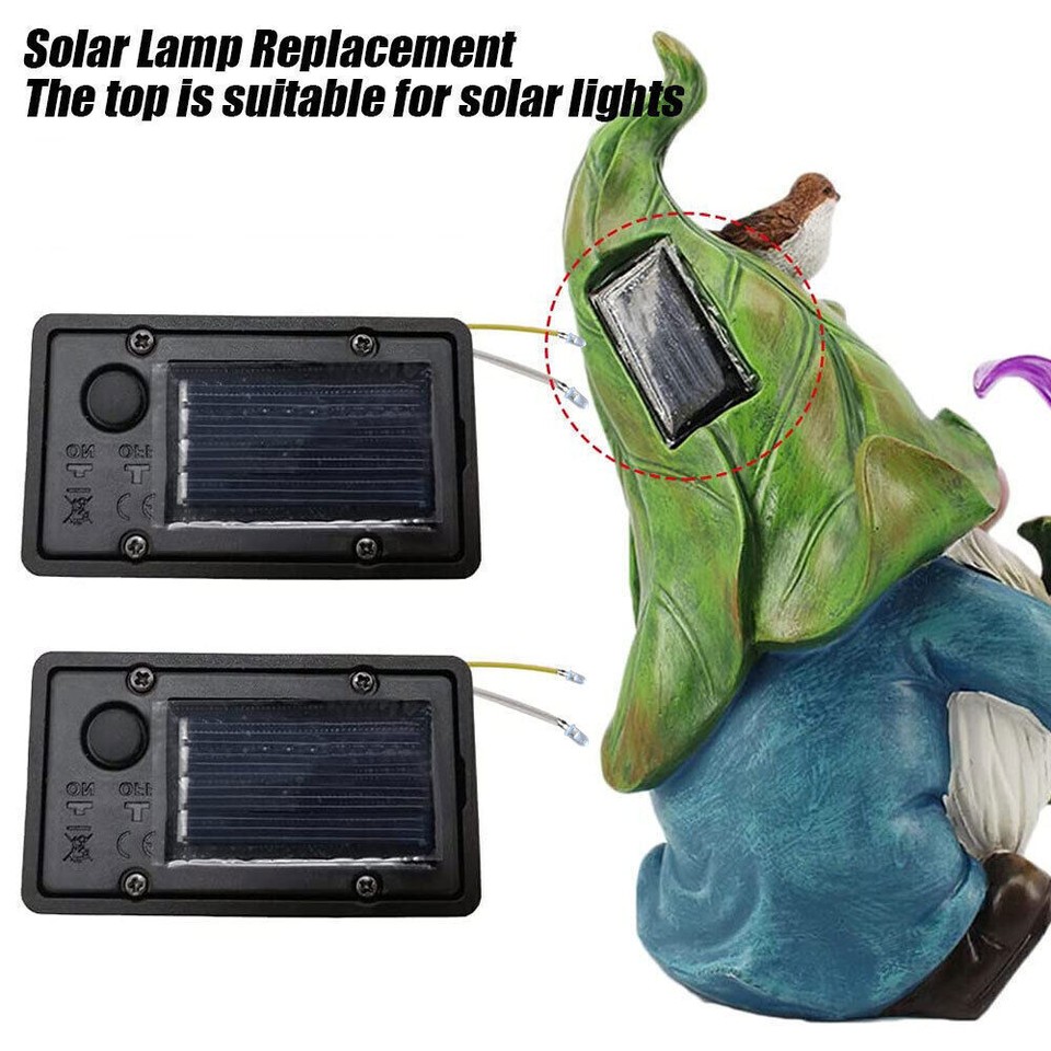 2x Rectangular Garden Solar LED Light Battery Box Replacement DIY Led ...