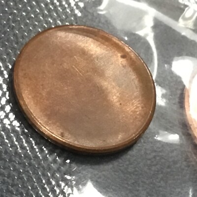Lincoln Cent STRUCK T2 Blank Planchet ERROR w/Finned Rim, PLUS Mint ...