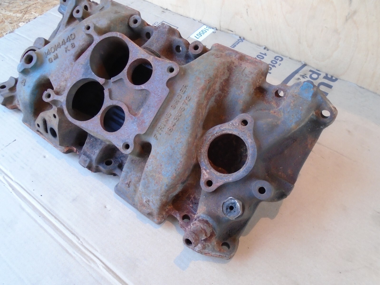 Chevy SBC 4 Barrel Cast Iron Intake Manifold 350 | 14014440 | Genuine ...