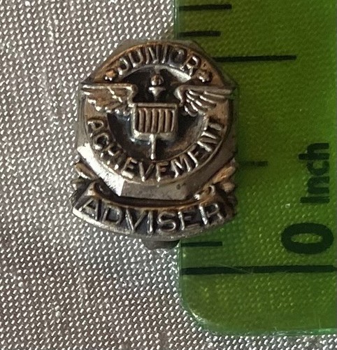 Vintage Sterling Silver Lapel Pin Junior Achievement Advisor | eBay