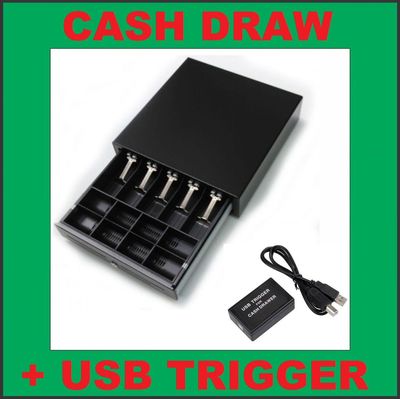Heavy Duty Electronic Cash Drawer+USB Trigger TILL/BOX/DRAW POS 5 x ...