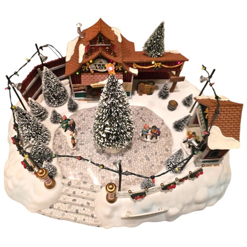 Lemax Village Collection Animated Tree Lot With Adaptor #26271 | eBay