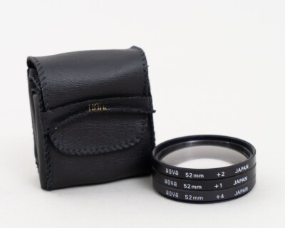Hoya Close-up Filter Set +1 +2 +4 Macro Photo Magnification with Case ...