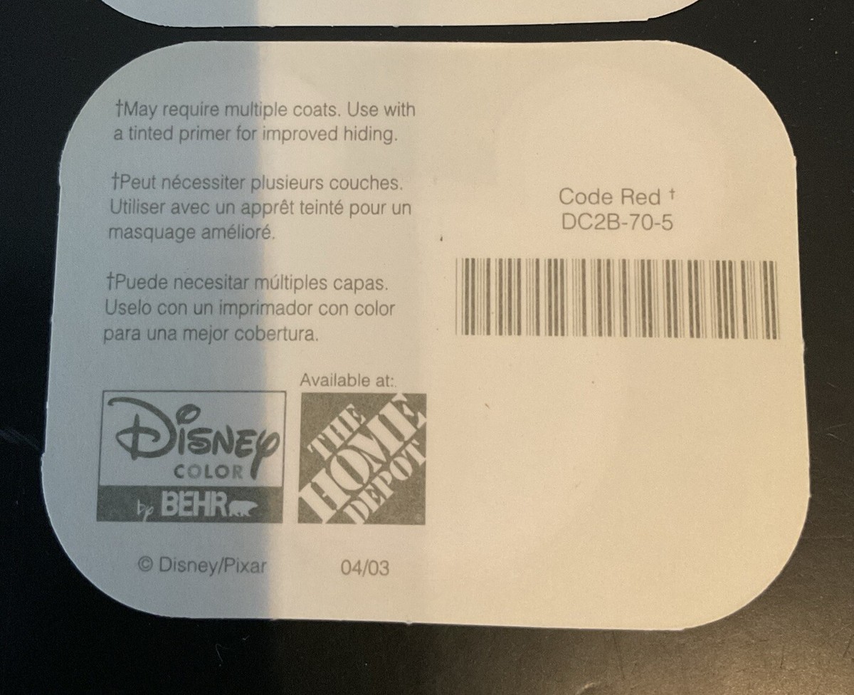 Disney Behr Color Chart
