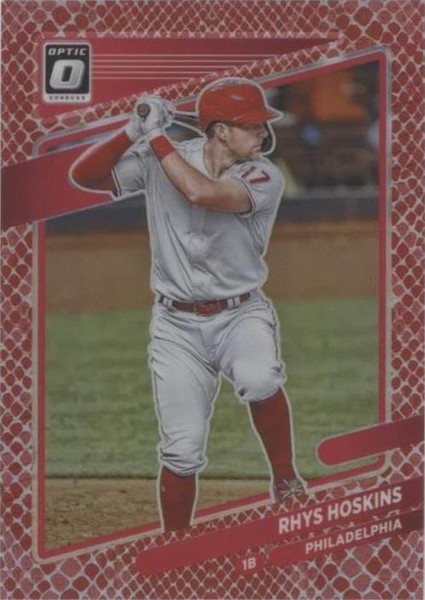 2021 Panini Donruss Optic - Red Dragon Prizm #136 Rhys Hoskins /110 for ...