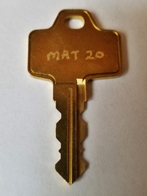 (1) FORT CompX Lock MATCO Tool Box Key Pre-Cut to Key Code MAT-20 MAT ...