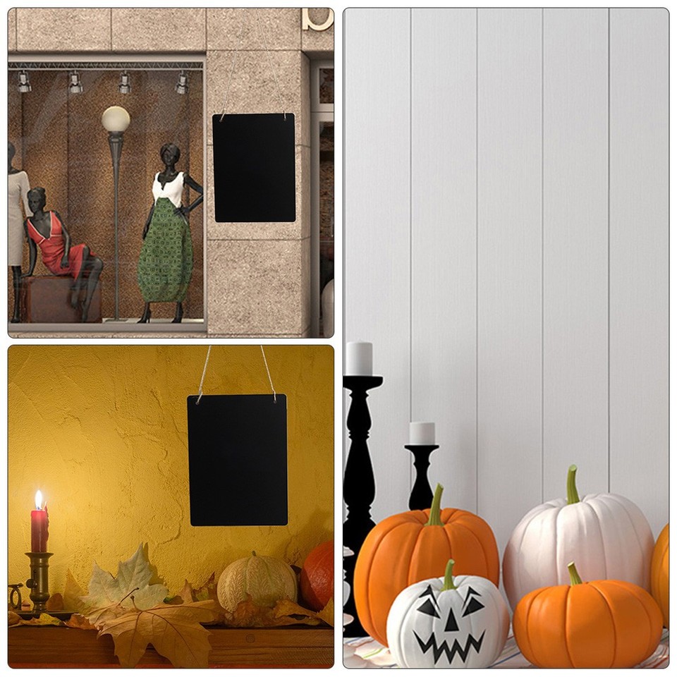 2pcs Wooden Hanging Blackboard Wooden Hanging Writing Board for Office ...