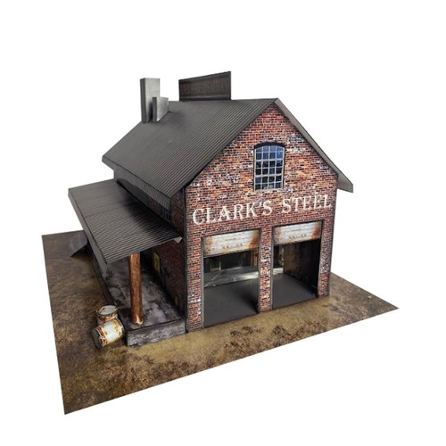 1:64 Scale Clark's Steel Factory Building Kit for Industrial Diorama ...