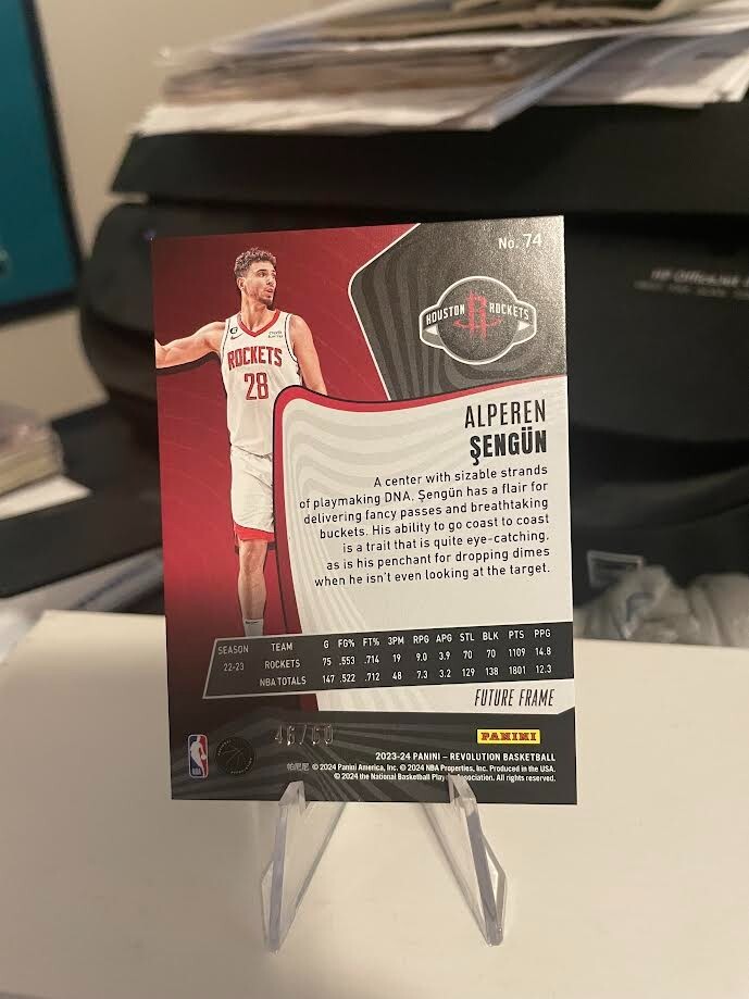 2023-24 Revolution Alperen Sengun Future Frame #74 (46/60) Houston ...