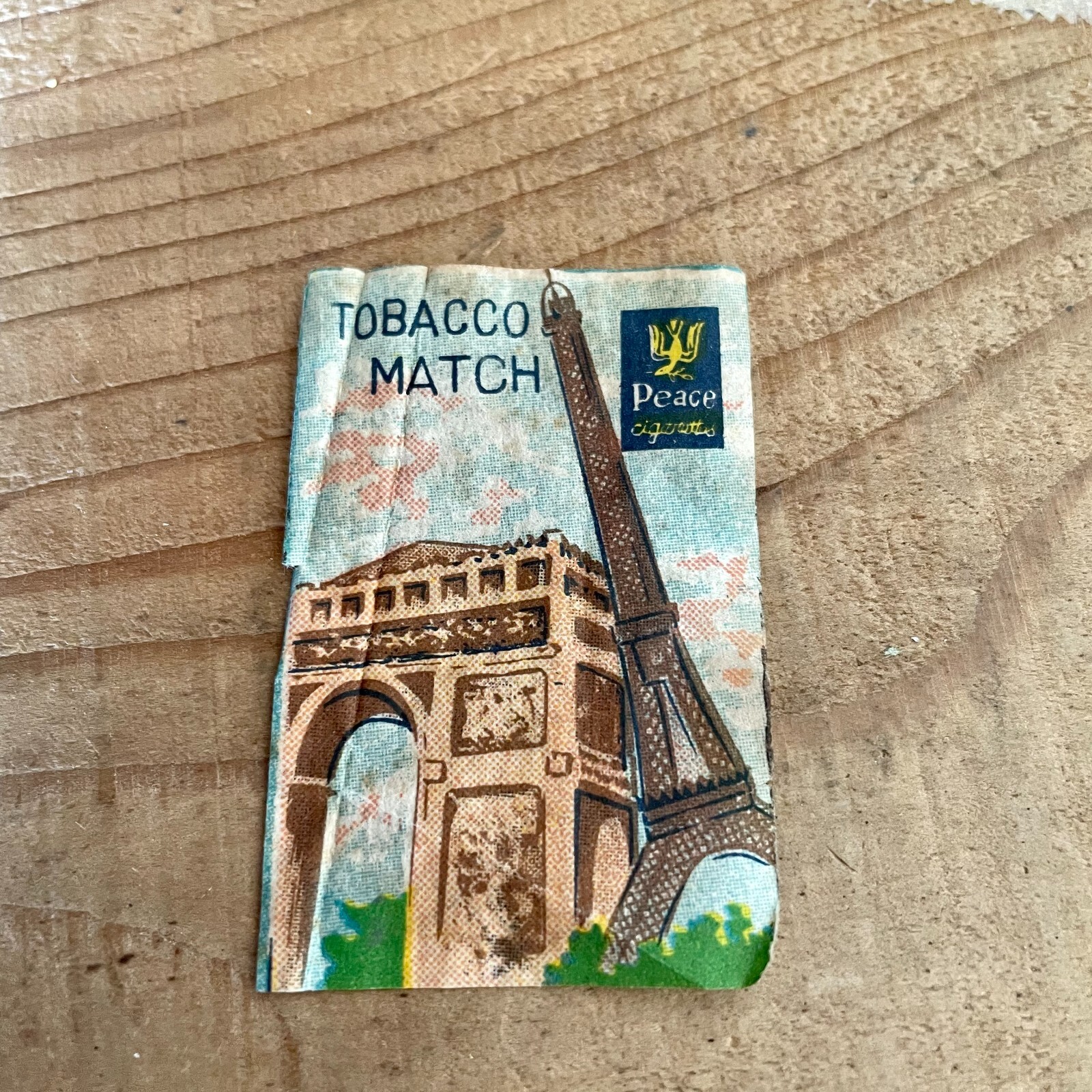 Old matchbox label Paris the eiffel tower Japan tobacco match art A14 ...