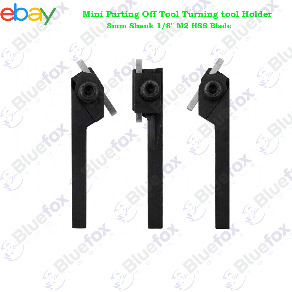 Small Mini Parting Off Tool Turning tool Holder 8mm Shank 1/8" M2 HSS ...