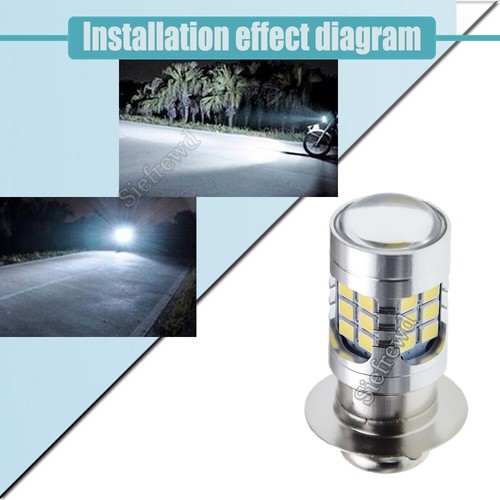 6V P15S P15S-25-1 1151 LED Headlight Bulb Scooter ATV UTV Lamp Replace ...