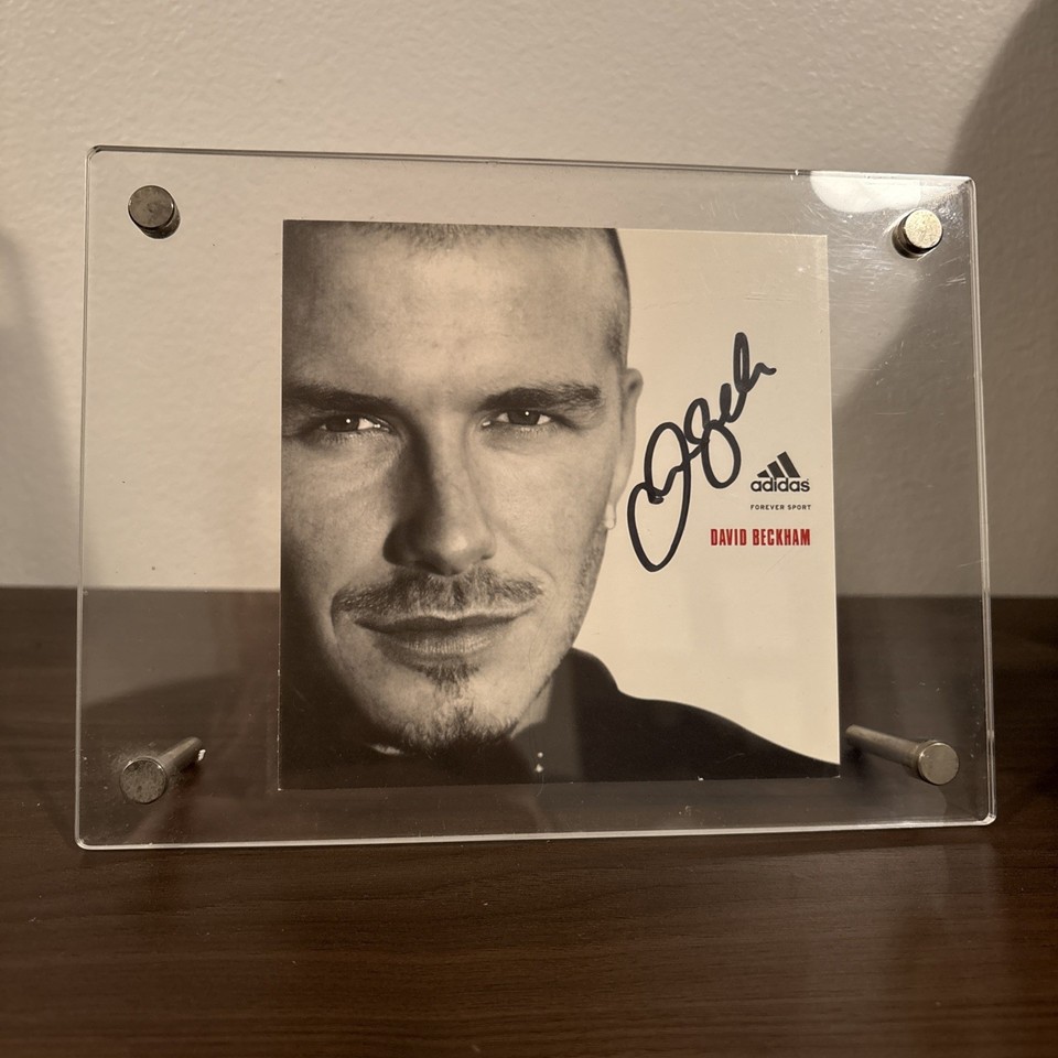David Beckham hand signed Adidas autograph card Forever Sport | eBay