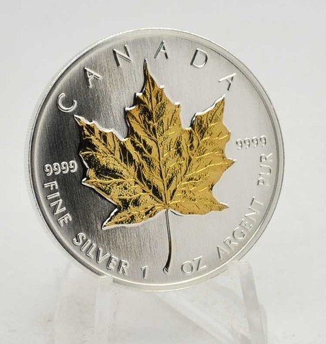 1 OZ Silber Maple Leaf Canada 1995 gilded Lagerräumung | eBay.de
