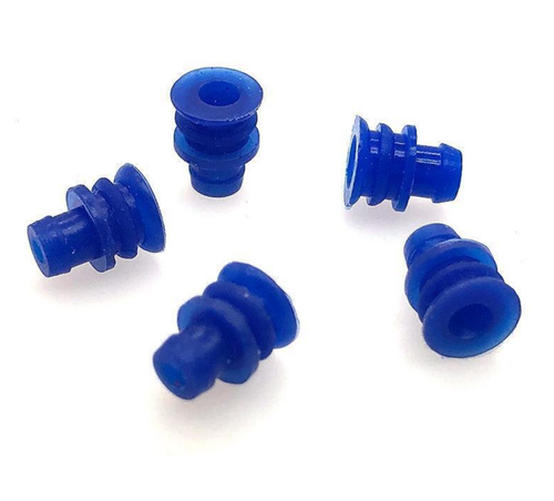 Automotive Connectors Rubber Sealing Electrical Plugs Blue 3.5mm 100 to ...