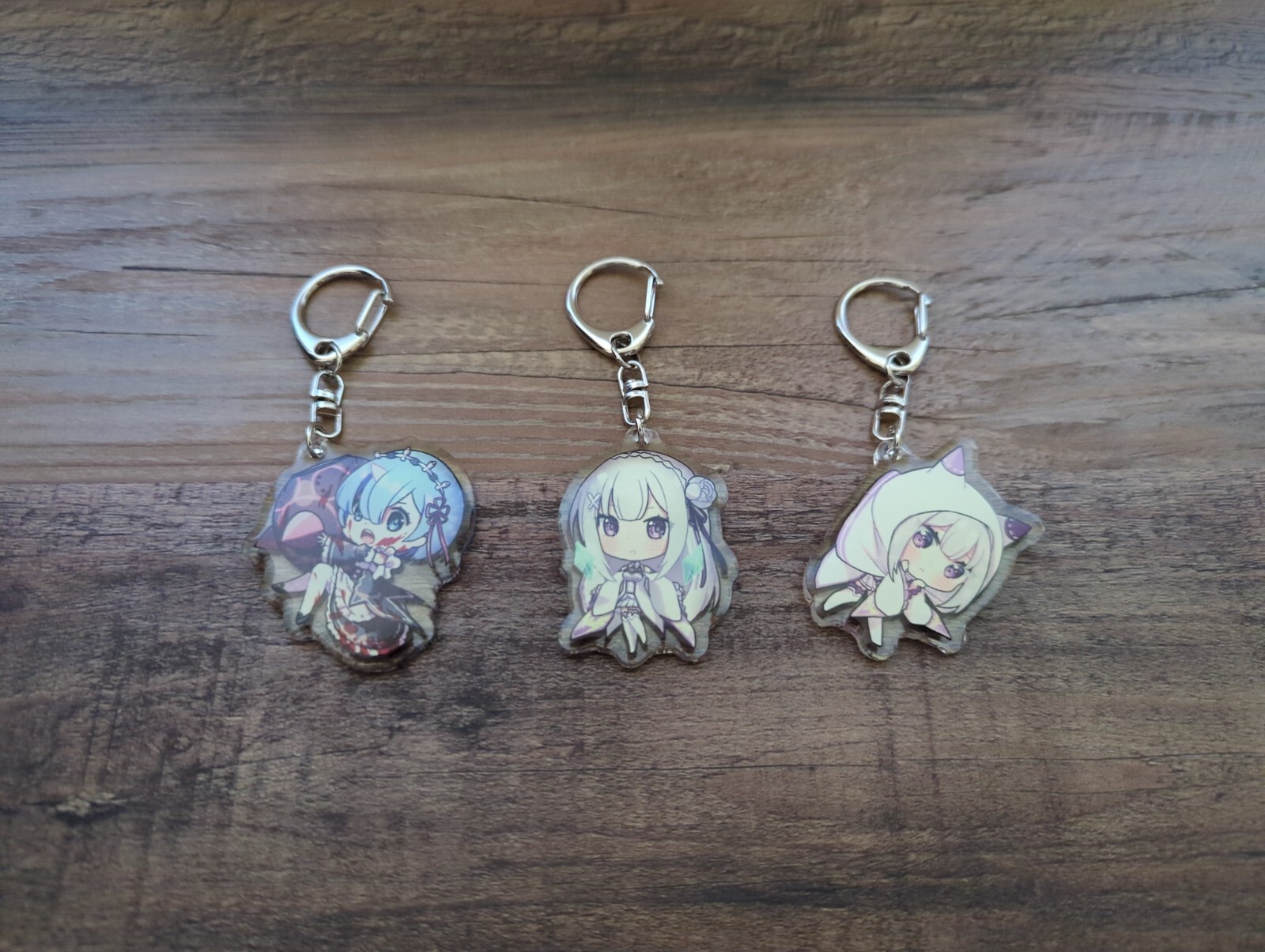 Re: Zero Rem Amelia Acrylic Charm Keychains - Rosuuri | eBay
