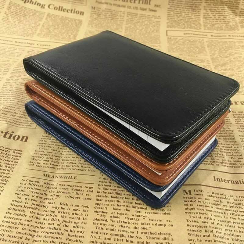 A7 Pocket Shopping Note Pad Handy Memo Leather Notebook Pad Book Ruled ...