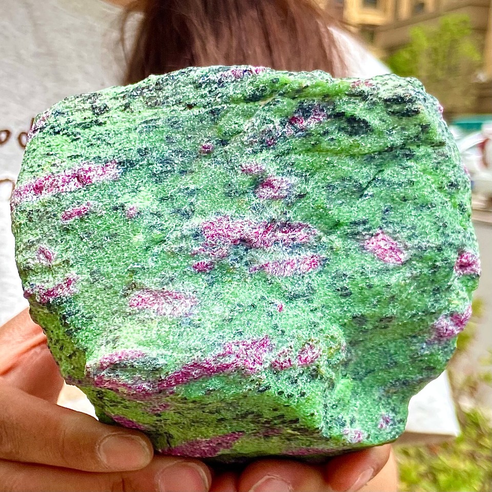 4.8LB Natural Ruby-Zoisite Block - Rare Red & Green Specimen | eBay