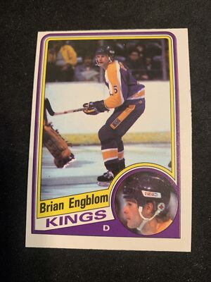 1984-85 O-Pee-Chee Hockey Card 83 Brian Engblom Los Angeles Kings NmMt ...