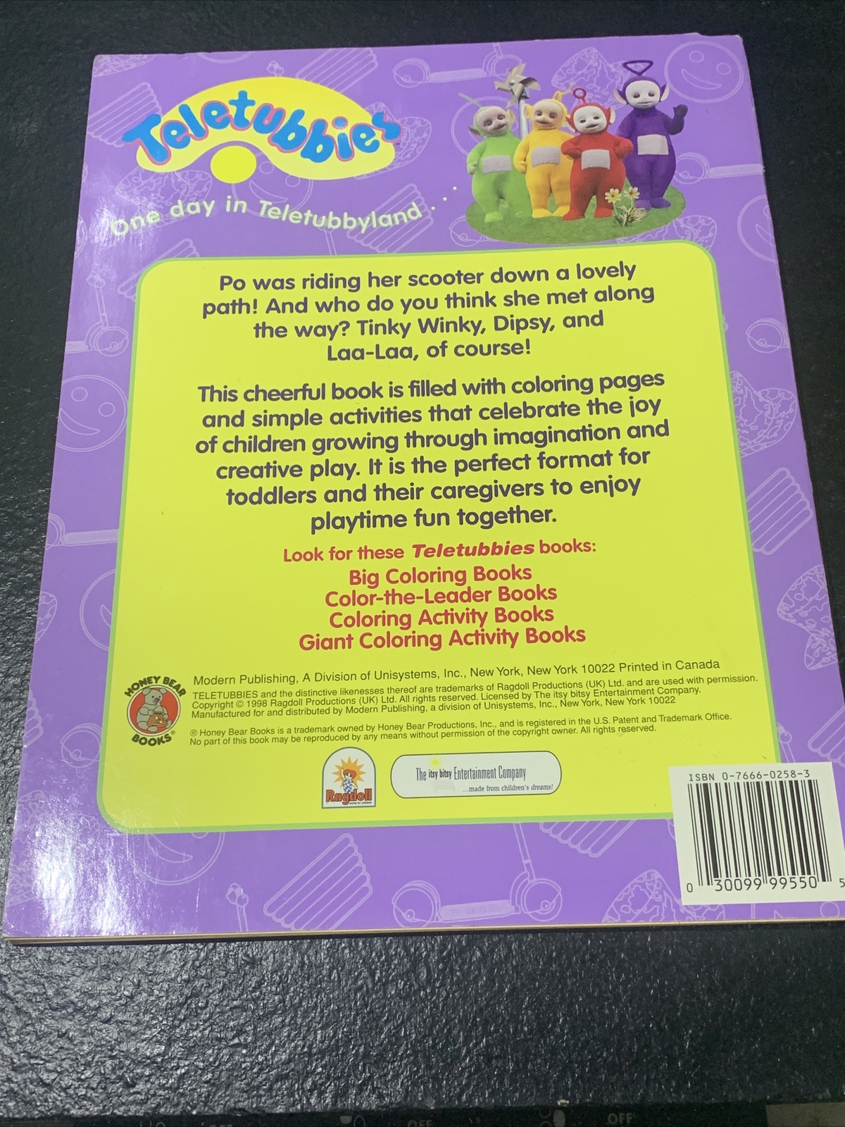 Teletubbies Coloring Activity Books Lot of 2 by Andrew Davenport UNUSED ...