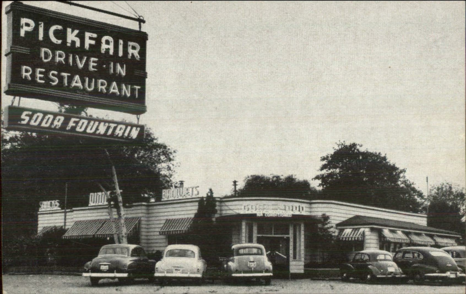 Pickfair Drive-In Restaurant HWY 2 Near Toronto Roadisde Cars Postcard ...