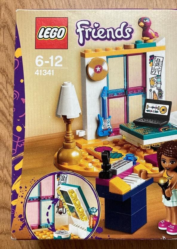 Lego 41341 Friends Andrea's Bedroom Building Kit 85 Pcs Retired Set ...