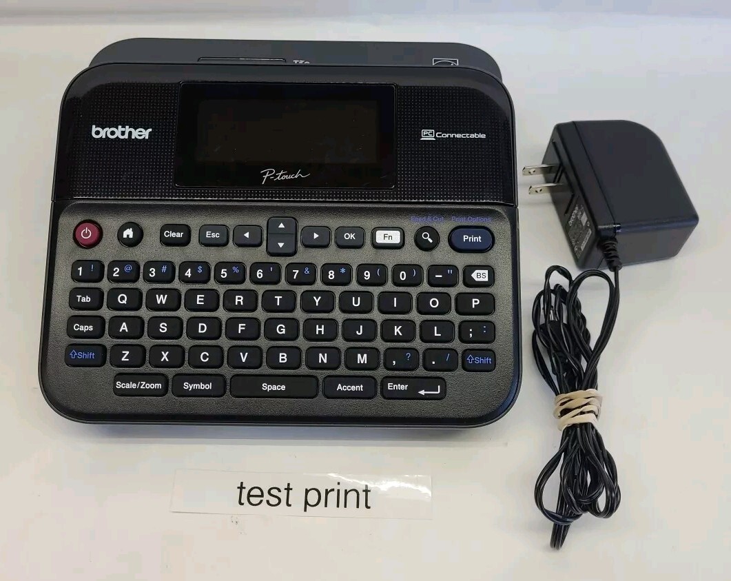 Brother PT-D600 Label Maker PC Connectable w/ AC Adapter - Tested ...