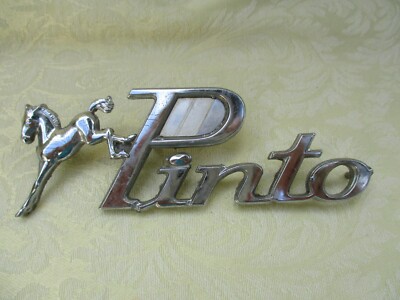 Vintage Chrome Ford Pinto Automobile/Car Insignia Emblem Badge | eBay
