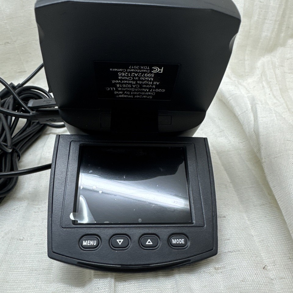 Sharper image dash cam camera for Dashboard 270 degreees view-black | eBay