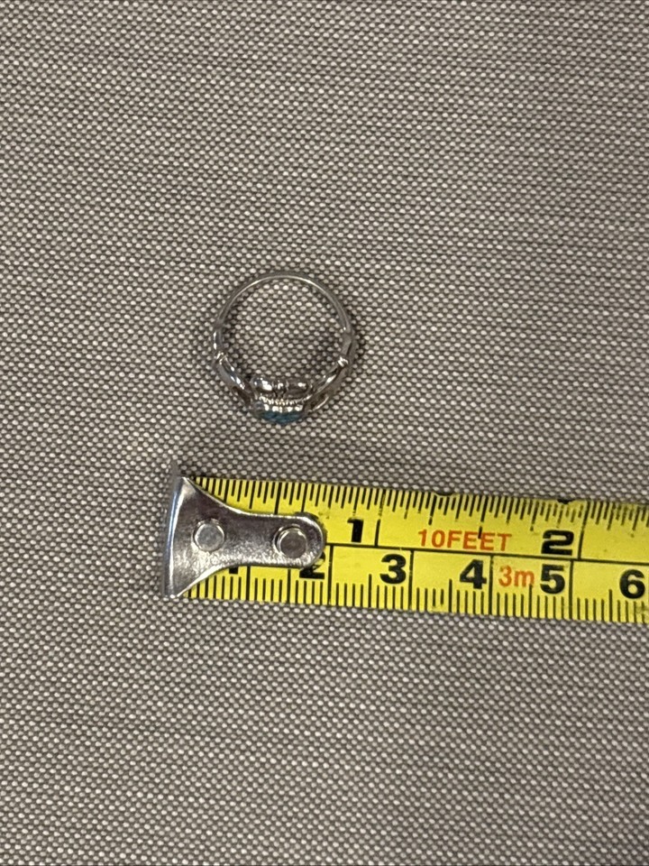 small turquoise claddagh ring crown heart blue Irish silver hands | eBay UK