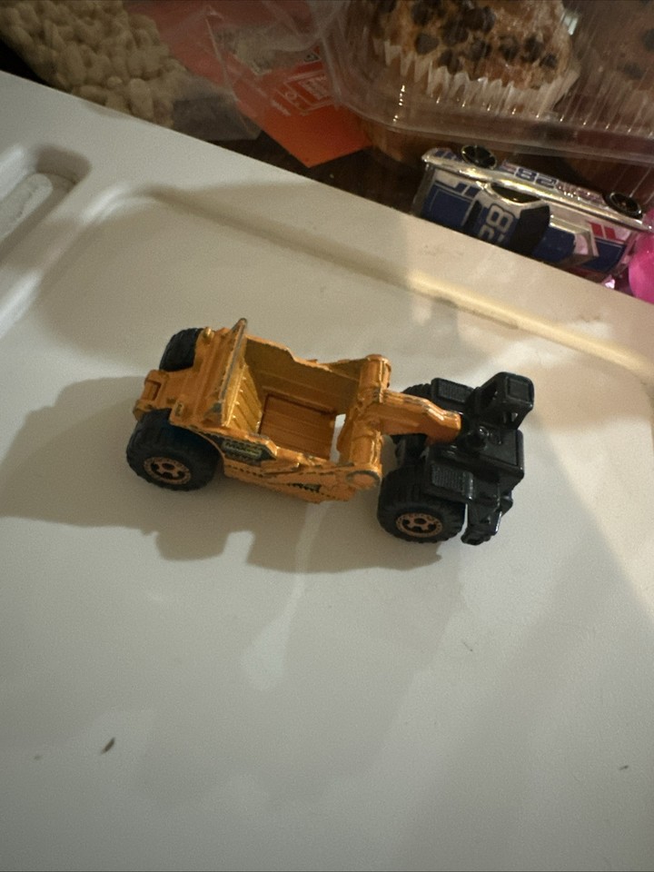 2007 MATCHBOX ROAD SCRAPER #745 ORANGE 1:64 DIECAST 3" CONSTRUCTION ...