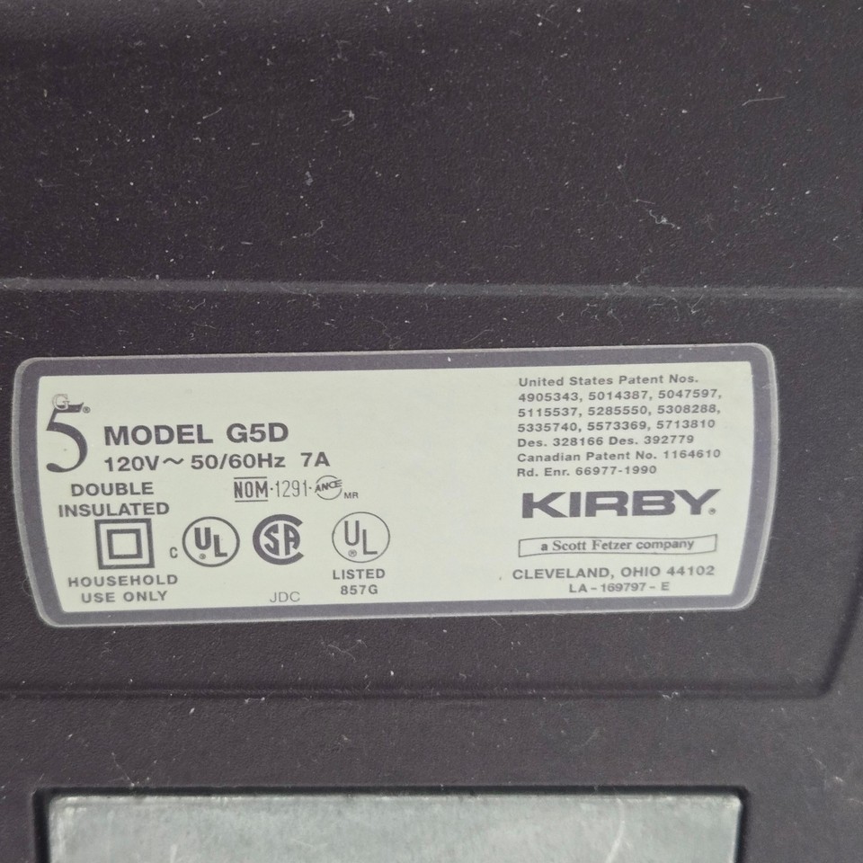 Kirby G5 Generation 5 Vacuum Cleaner Works Great 3 New Bags Micron ...