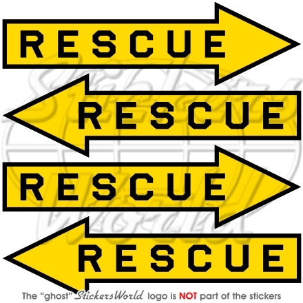 RESCUE Arrow Military Aircraft RAAF USAF RAF 50mm (2") Vinyl Stickers ...