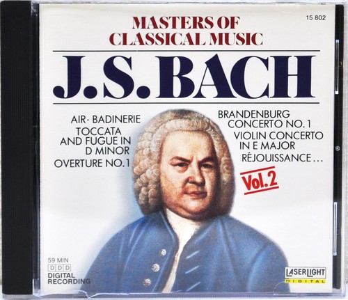 MASTERS OF CLASSICAL MUSIC "J.S. Bach, Vol. 2" CD Laser Light 15802 | eBay