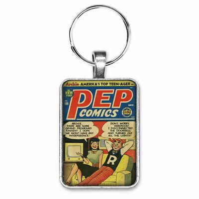PEP Comics #100 Cover Pendant Key Ring or Necklace Archie Veronica ...