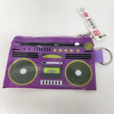 new DCI Style zlppered Pop Pouch purple boombox radio | eBay