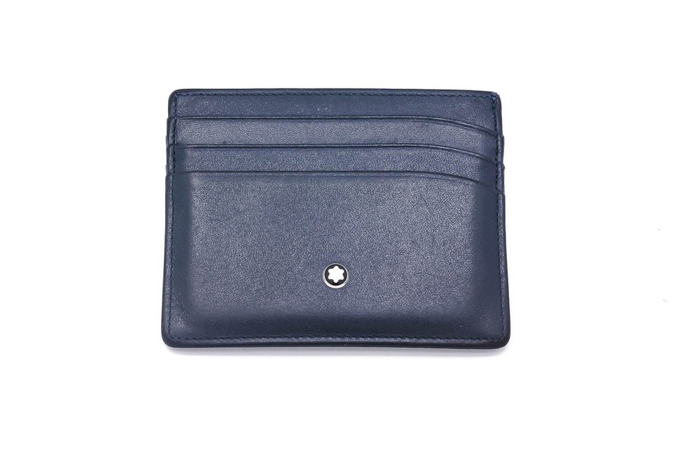 Mont Blanc 123728 Meisterstuck Leather Business Card Holder | eBay