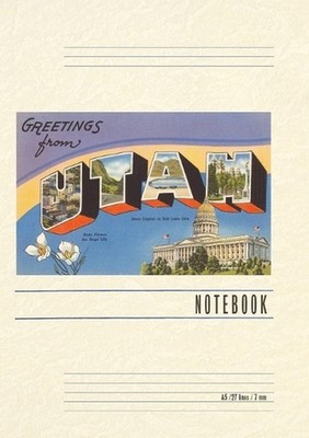 Vintage Lined Notebook Greetings from Utah by Found Image Press ...