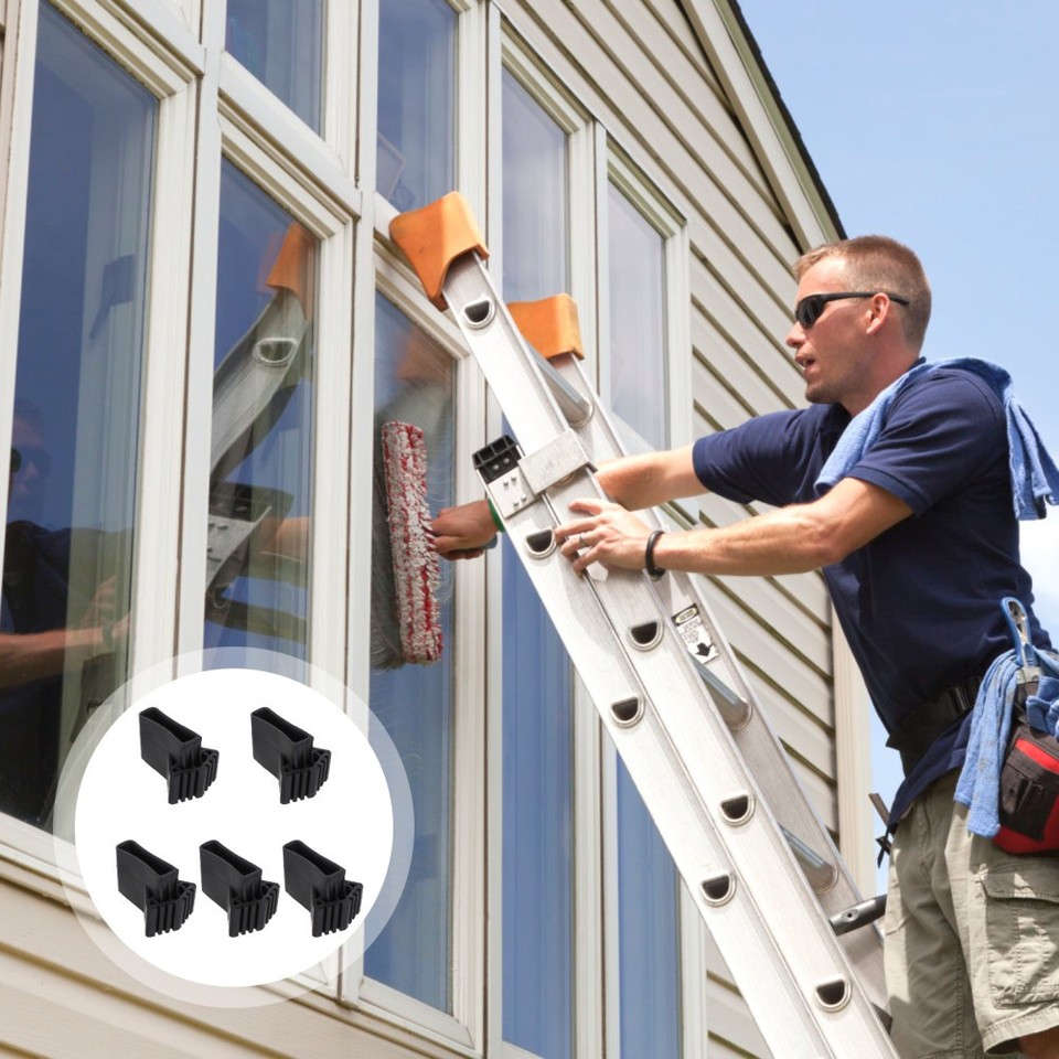 3 Pieces Non-skid Ladder Pads Folding Feet Protector Covers Rest Mat ...