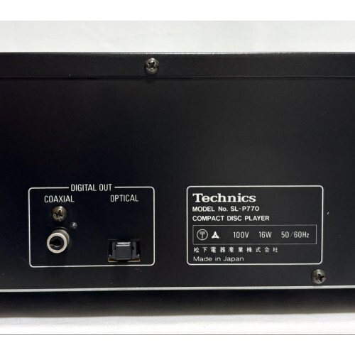 Technics SL-P770 Compact Disc Player Black AC100V 50Hz/60Hz from Japan ...