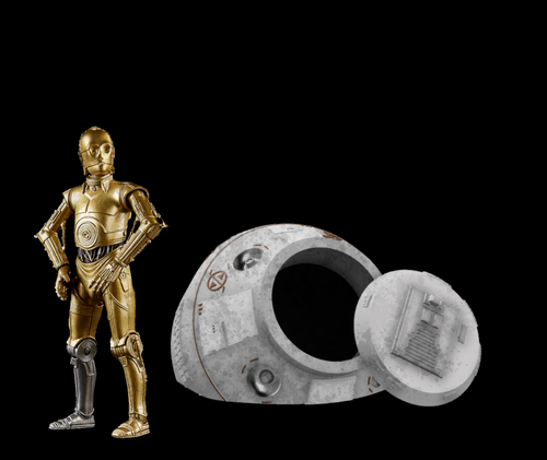 Tantive IV Escape Pod (crashed) for 3.75 IN (1:18) Figure Diorama | eBay