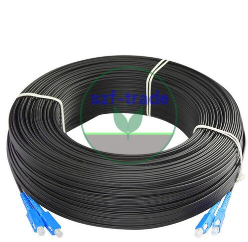 400M Outdoor SC SM Duplex FTTH Drop Patch Cord SC G657 Fiber Optic ...