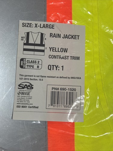 SAS Class 2 Type R Mens Rain Jacket Sz XL | eBay