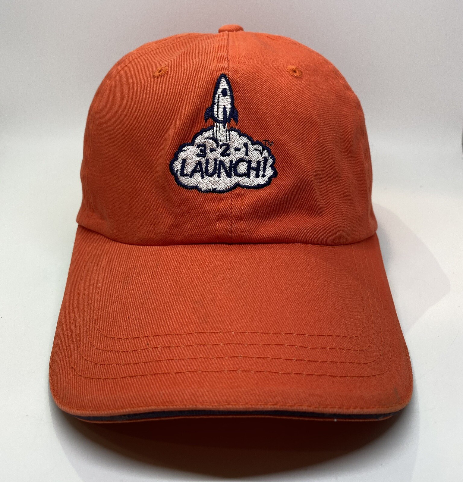 3-2-1 Launch Cap Hat Adult Adjustable Orange Cotton Launchingpad.com | eBay