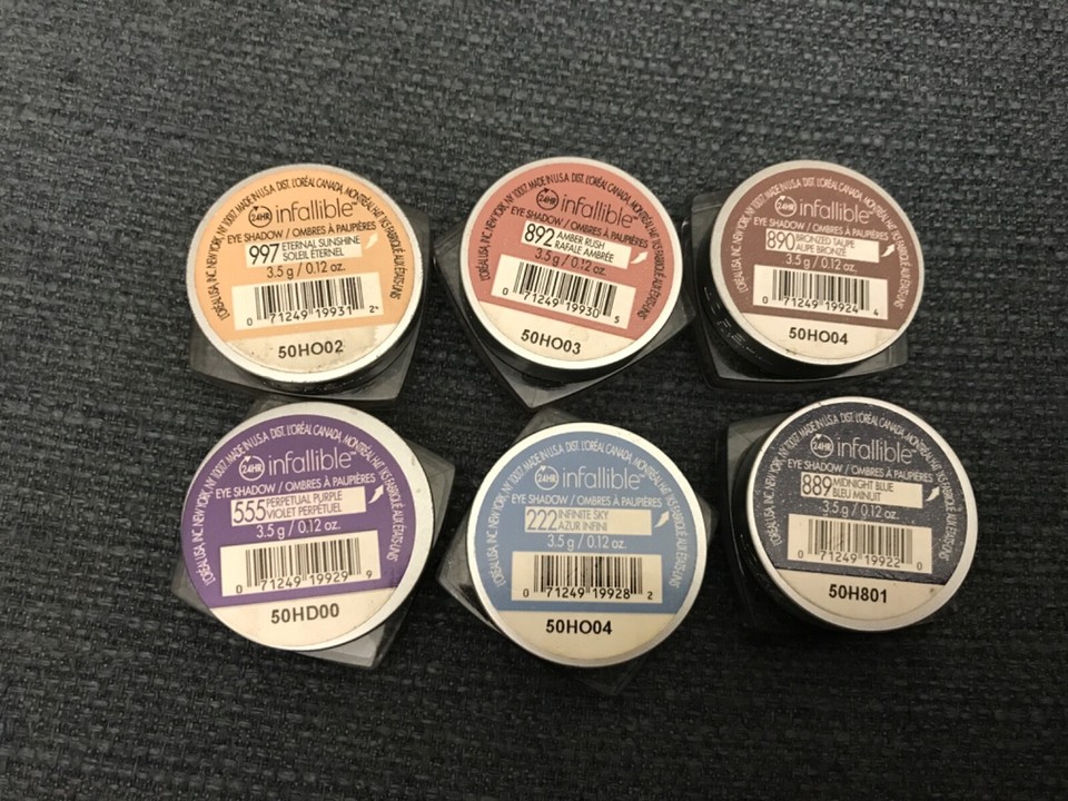 Loreal Paris 24hr Infallible Eye Shadow NEW Choose Your Shade~COMBINED ...
